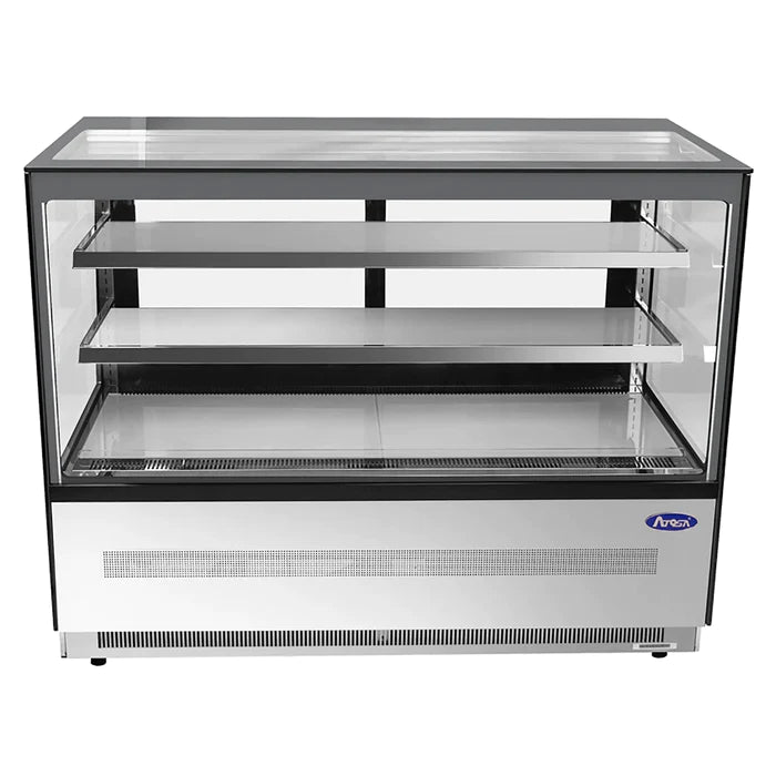 Atosa RDCS-60 Square Glass 2 Tier 60" Refrigerated Pastry Display Case – Maple Leaf Restaurant ...