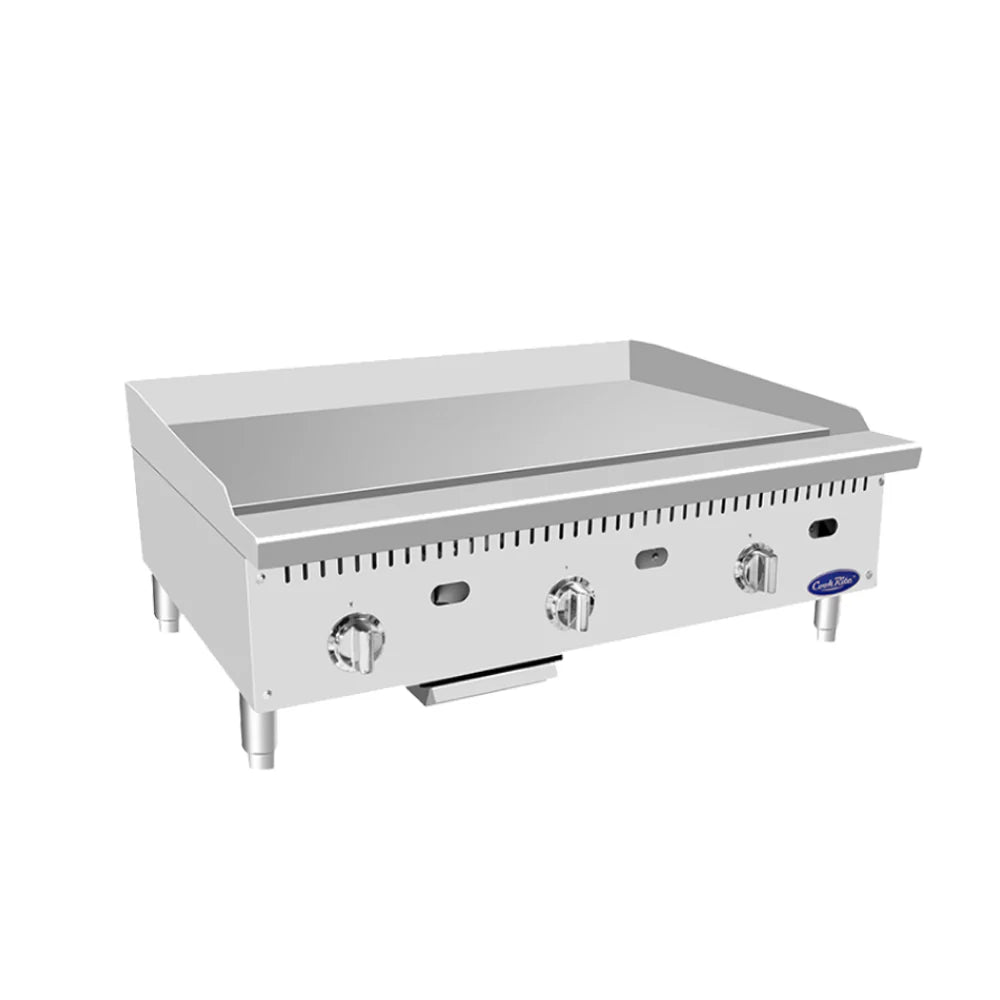 Atosa ATTG-36 36" Heavy-Duty Natural Gas/Propane Thermostatic Griddle ...