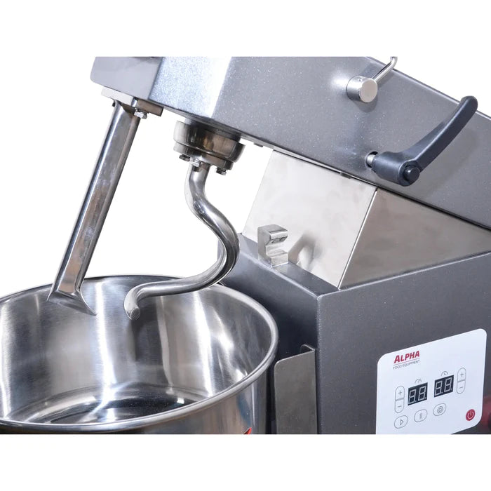 Alpha AVS-10T Commercial 10Qt Capacity Ten Speed Tilting Spiral Mixer ...