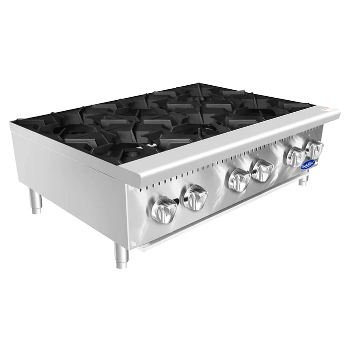 Atosa ACHP-6 Natural Gas/Propane 6 Burner Hot Plate - 32,000 BTUs Per ...