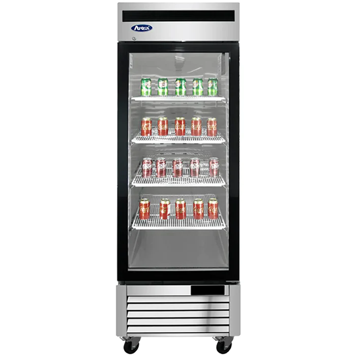 Atosa MCF8705GR Single Door 27" Wide Stainless Steel Display Refrigera ...