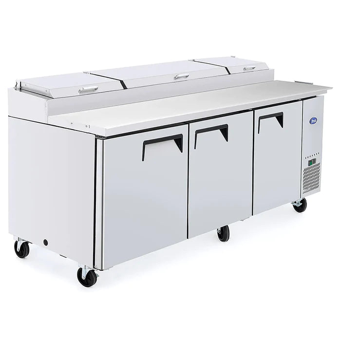 Atosa MPF8203GR Triple Door 93" Refrigerated Pizza Prep Table – Maple ...
