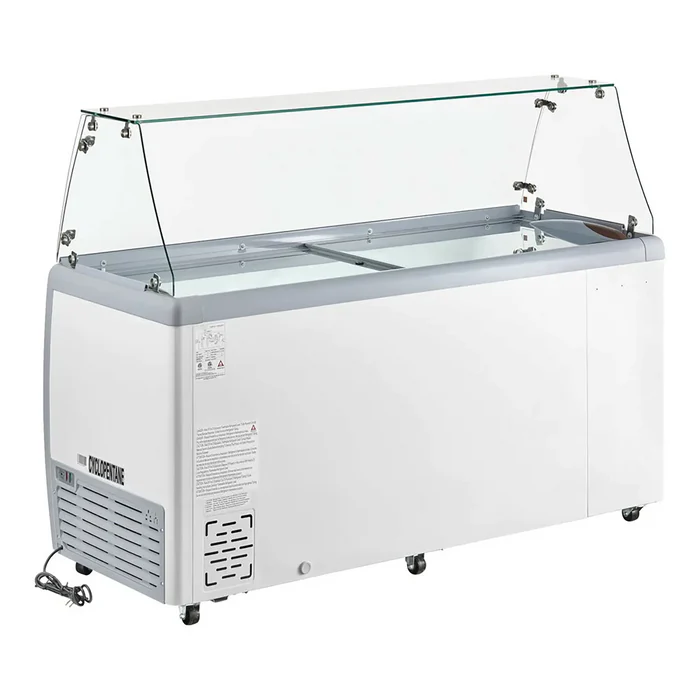 Duracold DIPC-60 Ice Cream Dipping Cabinet/Gelato Freezer - 10 Tub/9 P ...
