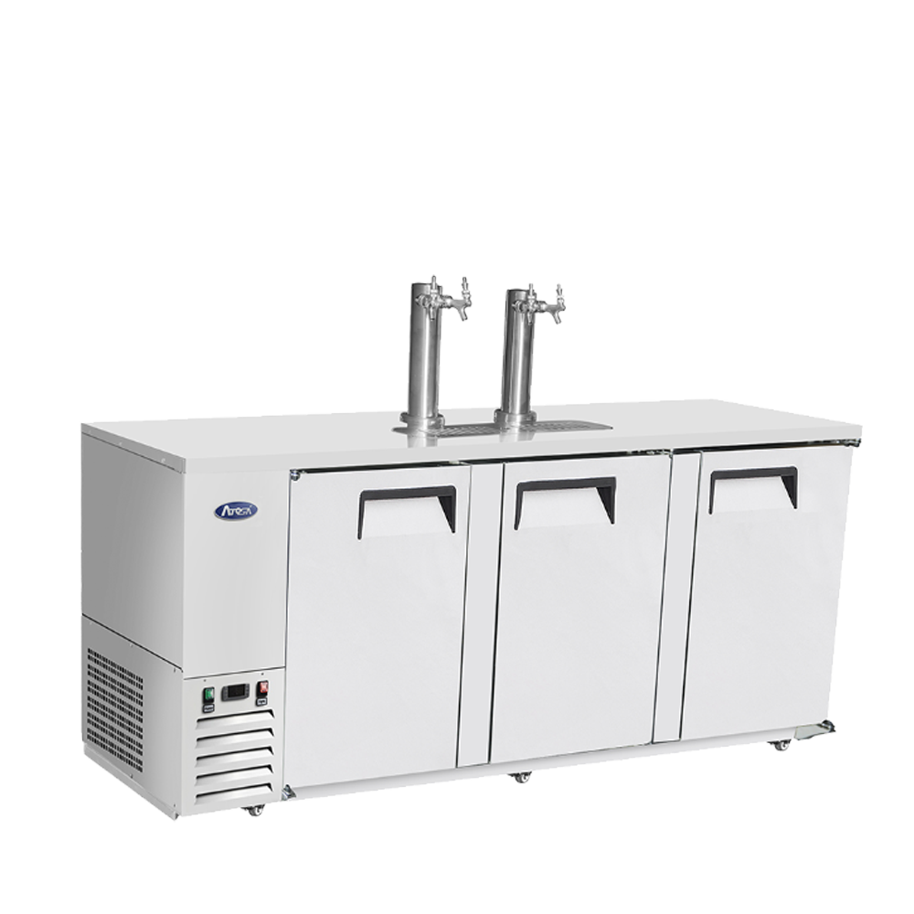 Atosa MKC90GR 90″ Stainless Steel Triple Door Keg Cooler/Beer Dispense ...