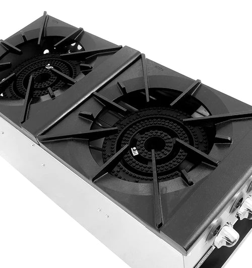 Maple Leaf Natural Gas/Propane Double Burner Stock Pot Range – Maple ...