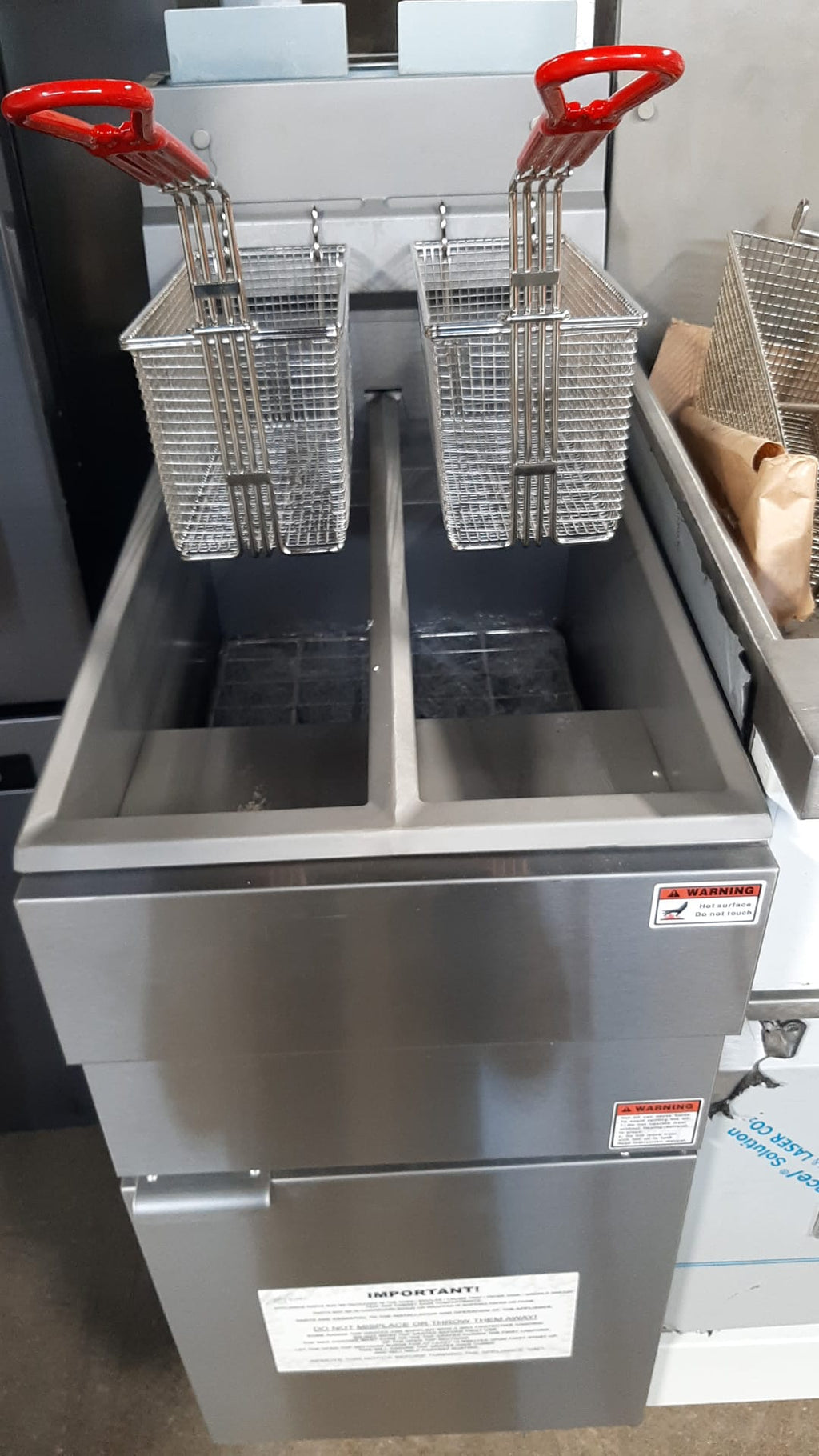 Blue Flame GF-120T 2 in 1 Fryer 120,000 BTU ( Save on Oil ) Split Frye ...